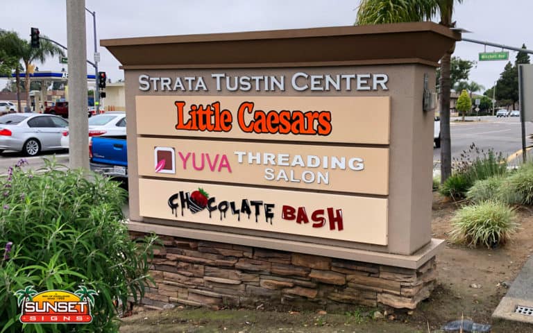 Shopping Center Signs • Custom Made To Order by Sunset Signs